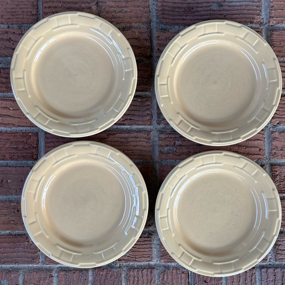 Longaberger | Dining | Set Of 4 Longaberger Pottery Butternut Woven ...